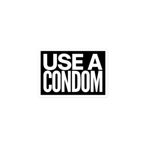USE A CONDOM Sticker - PYGear.com