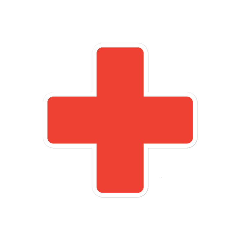 Red Cross sticker - PYGear.com