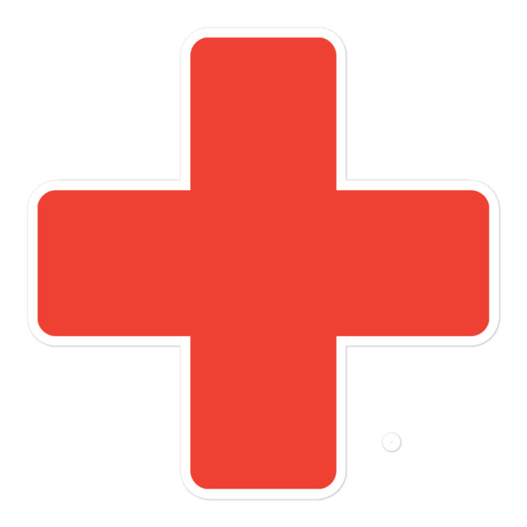 Red Cross sticker - PYGear.com
