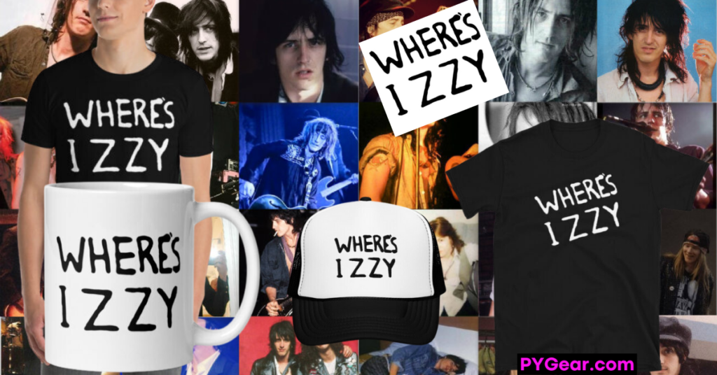 WHERE'S IZZY sign as seen in Guns N' Roses Don't Cry music video ...