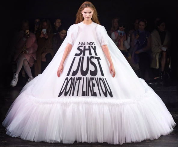 I'm Not Shy I Just Don't Like You Viktor & Rolf meme slogan high ...