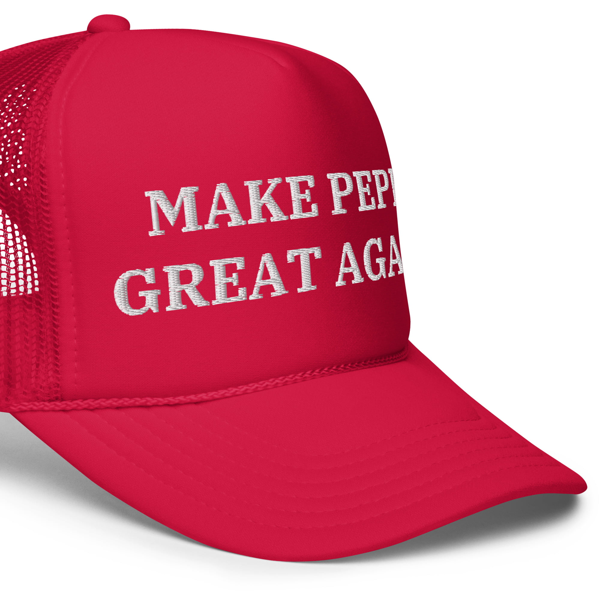 MAKE PEPE GREAT AGAIN Trucker Hat (Embroidered) - PYGear.com