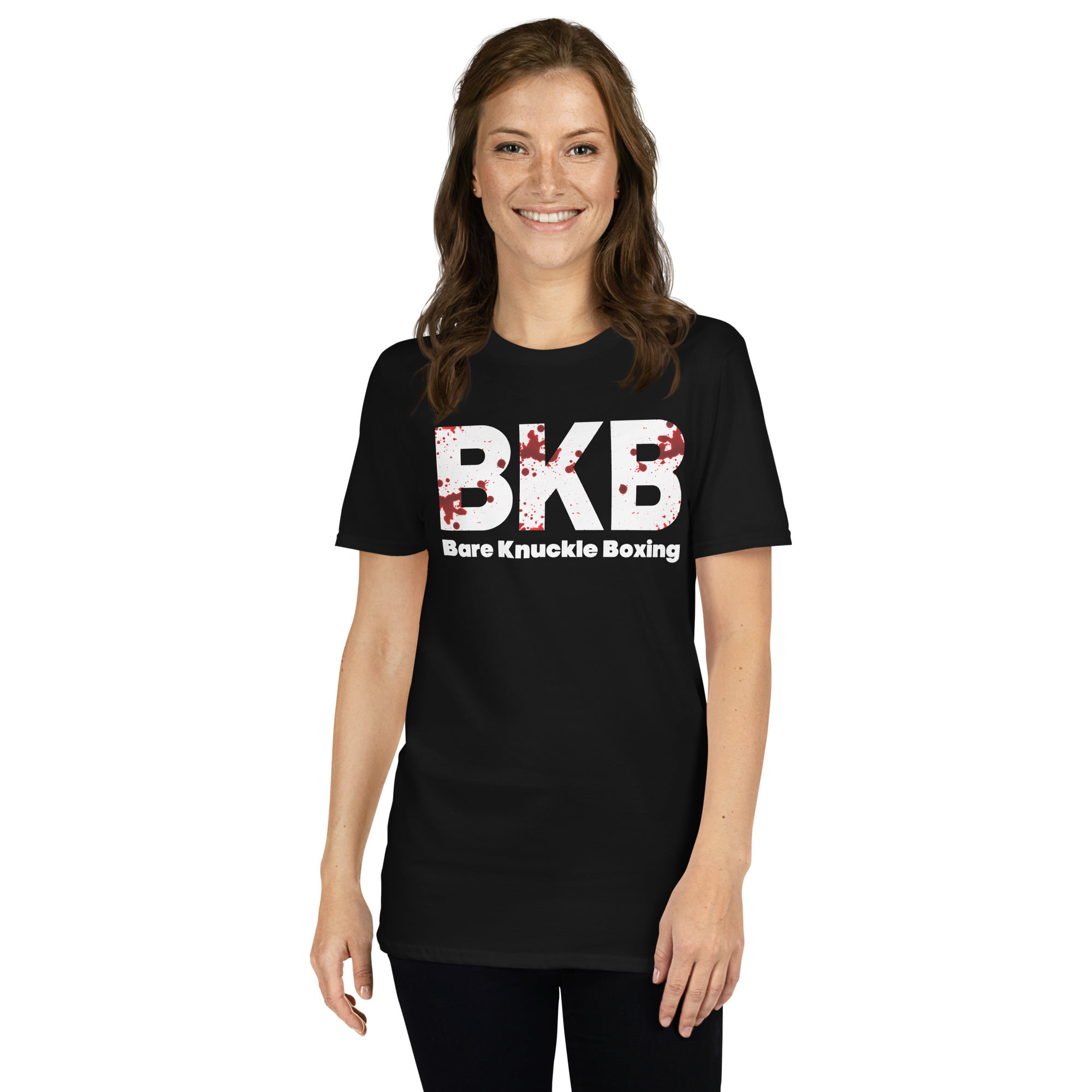 BKB Bare Knuckle Boxing | Blood Spattered Font T-Shirt - PYGear.com