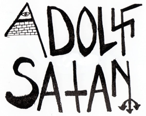 Adolf Satan (Seth Putnam) Upsidedown Cross T-Shirt - PYGear.com