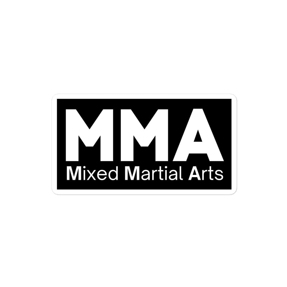 MMA Mixed Martial Arts | Bold Font MMA Logo Sticker - PYGear.com