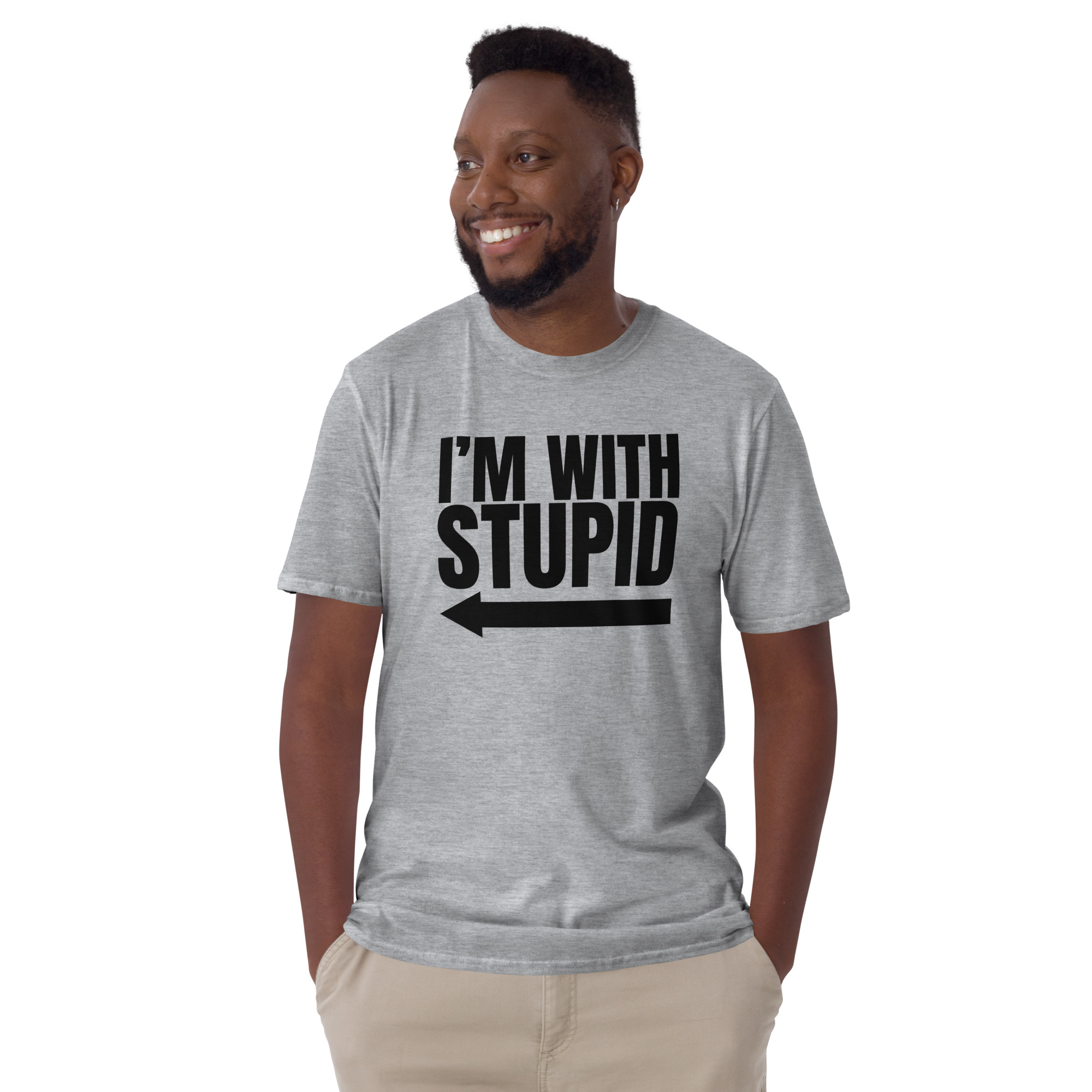 Dumb and Dumber Shirts – I’m With Stupid Arrow Tshirt - PYGear.com
