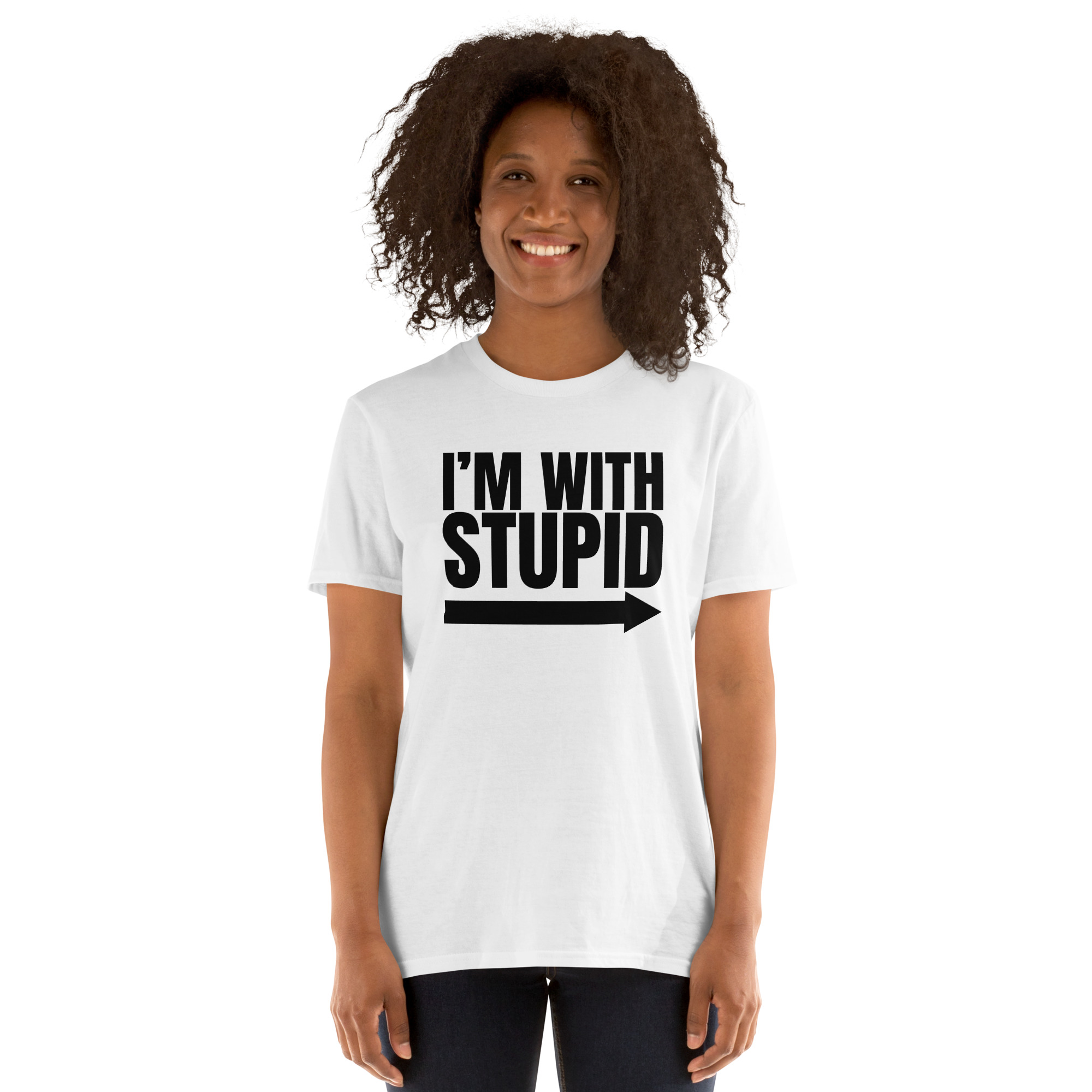 Dumb and Dumber Shirts – I’m With Stupid Arrow T-Shirt - PYGear.com