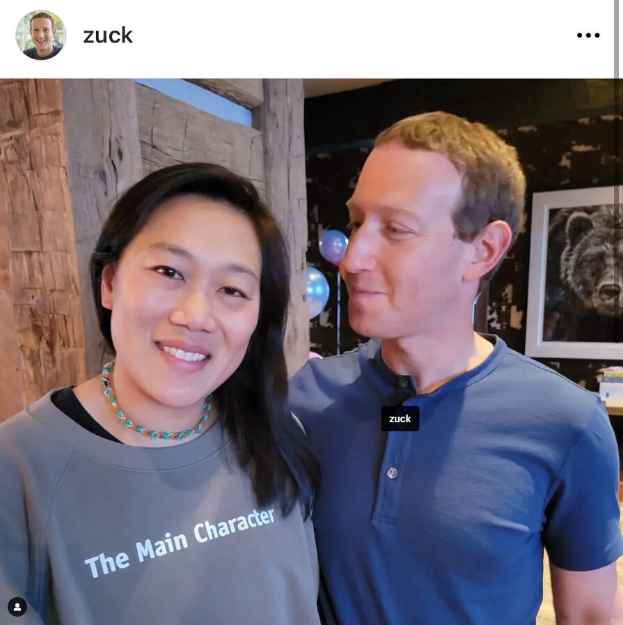 The Main Character shirt as worn by Zuck wife - PYGear.com