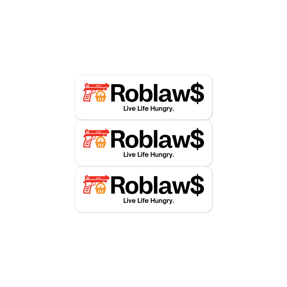 Roblaw$ Roblaws Live Life Hungry Sticker Pack - PYGear.com
