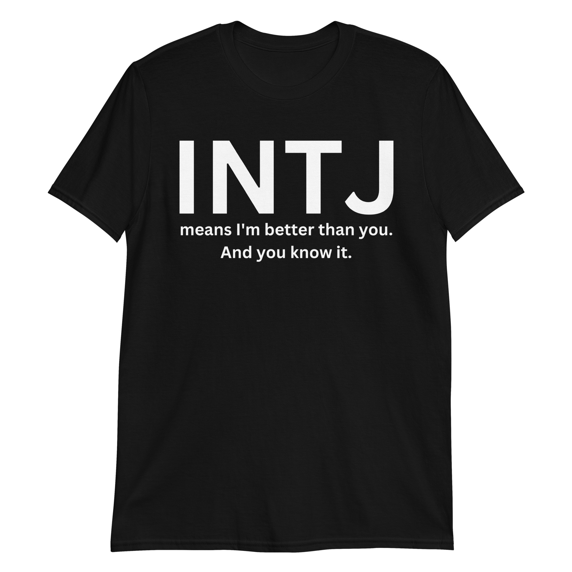 INTJ Means I'm Better Than You And You Know It T-Shirt - PYGear.com