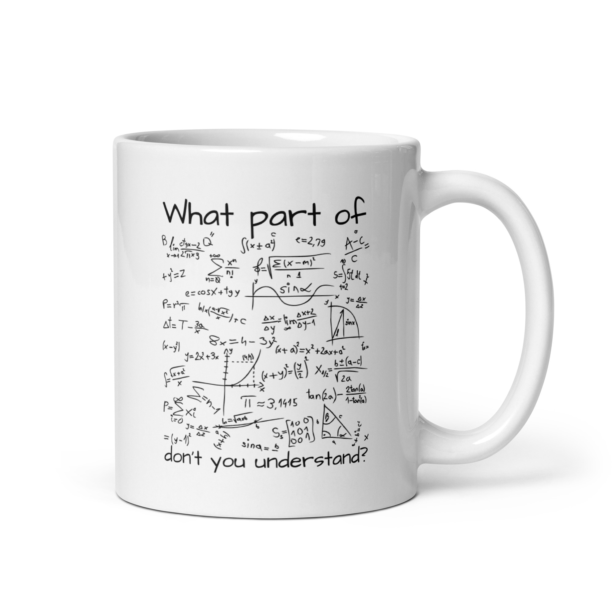 What Part Of (Math Equation) Don’t You Understand? White coffee mug ...